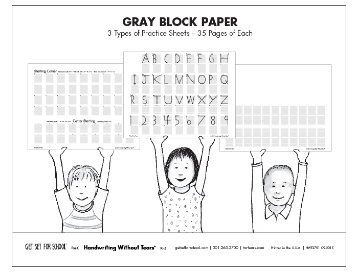 Gray Block Paper 105 Sheets Learning Without Tears Gray Block Paper 105 Sheets Learning Without Tears